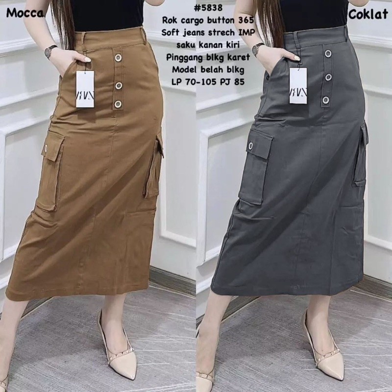 Jual ROK CARGO TWILL PREMIUM MELAR -| AMANDA | Shopee Indonesia