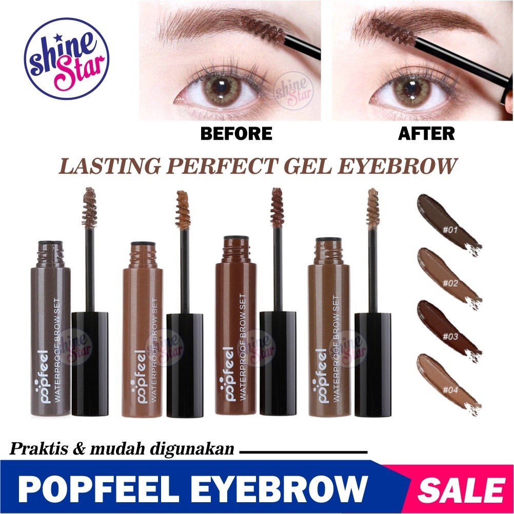 Jual GROSIR - [COD] Popfeel Eyebrow Gel Maskara Pensil Alis Tahan Lama ...