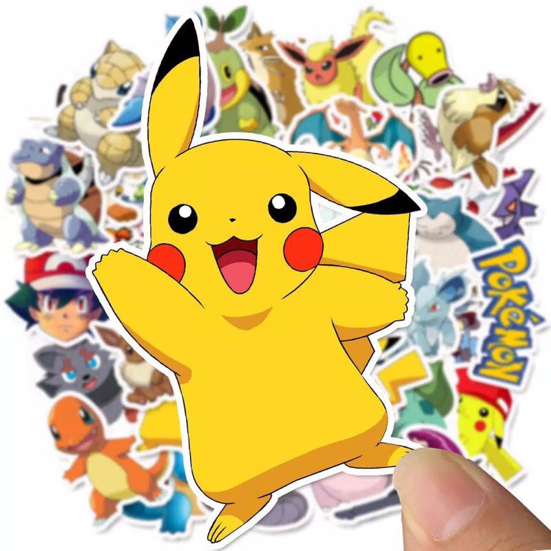 Jual Sticker Vinyl Pack 50Pcs Pokemon all Generation, sticker Tumbler ...