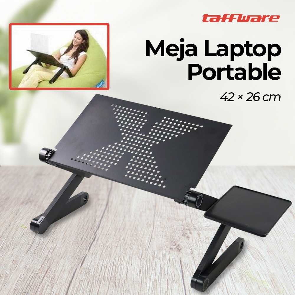 Jual Meja Lipat Laptop Portable Bahan Alumunium + Tatakan Mouse ...