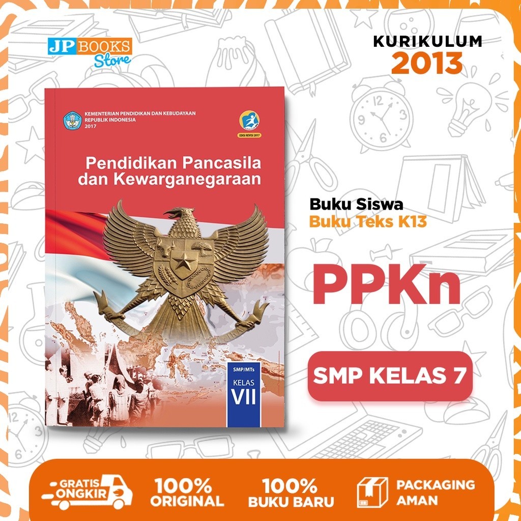 Jual JP Books – Buku Siswa Sekolah PPKN SMP Kelas 7 - Kurikulum 2013 ...
