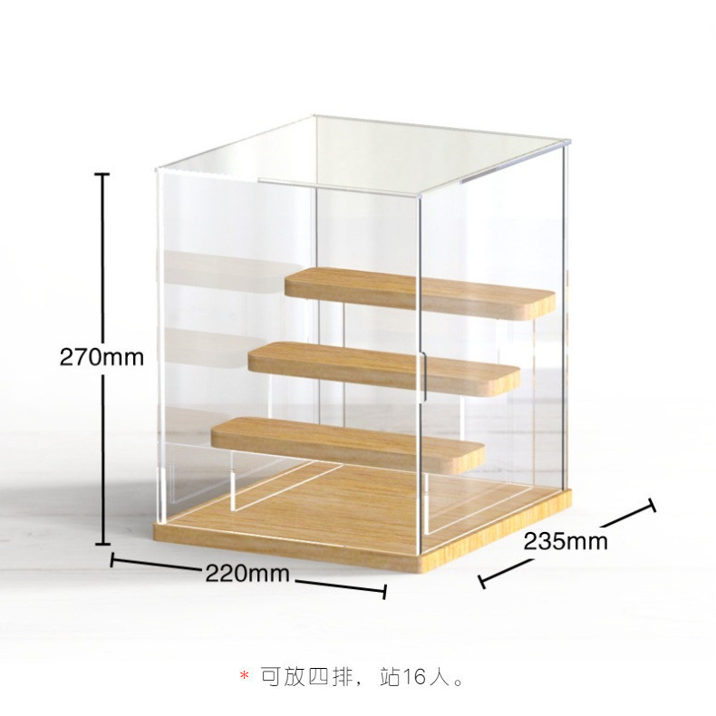 Jual 2-3 Susun Akrilik Display Box / Wood Acrylic Blind Box / Kotak ...