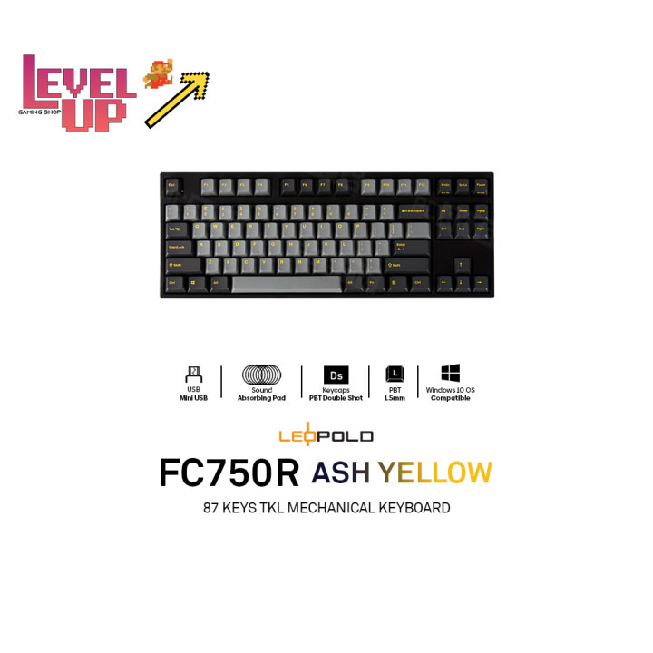 Jual Leopold FC750R Ash Yellow Mechanical Gaming Keyboard | Shopee ...
