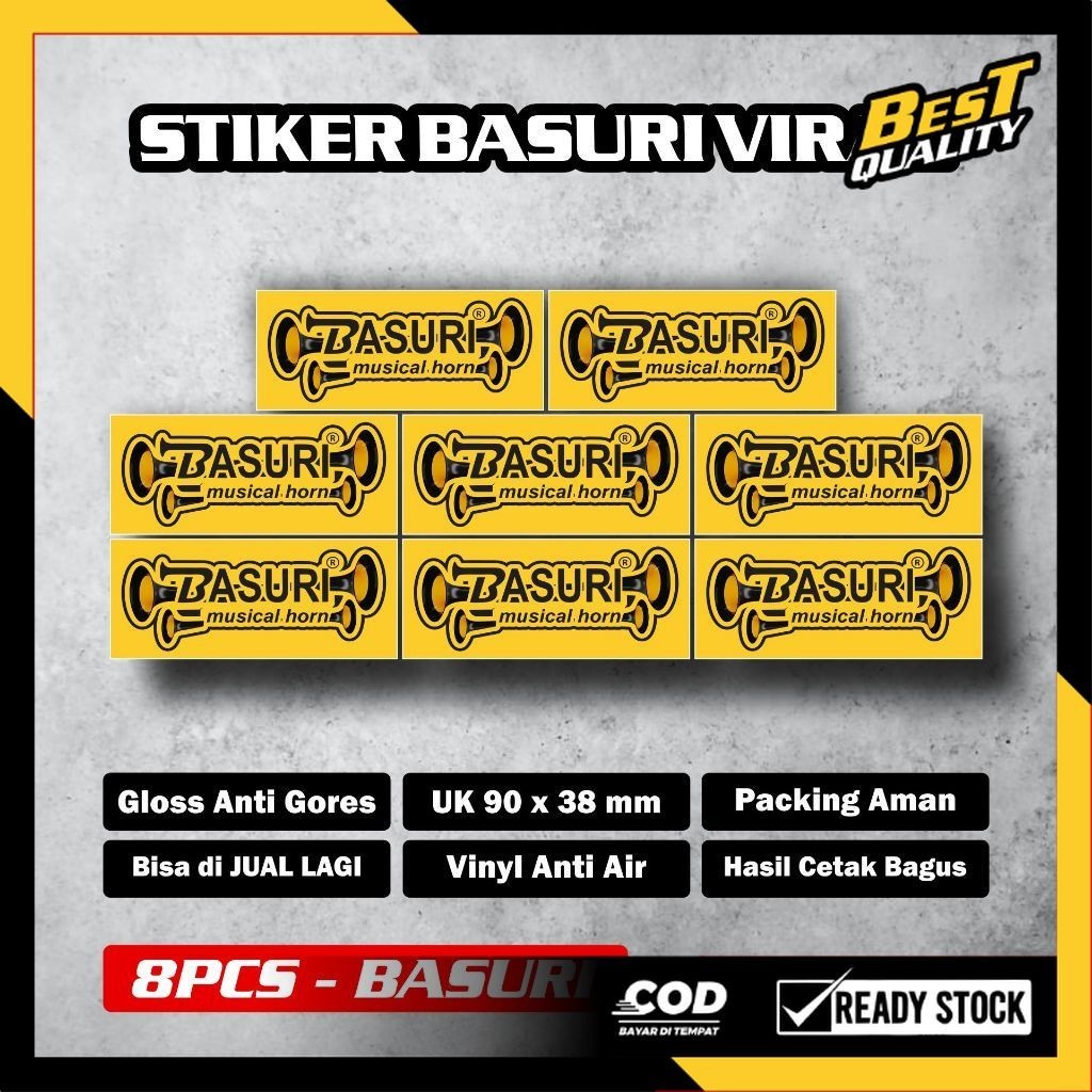 Jual Stiker Bus BASURI MUSICAL HORN 8PCS VIRAL - Sticker Bismania ...