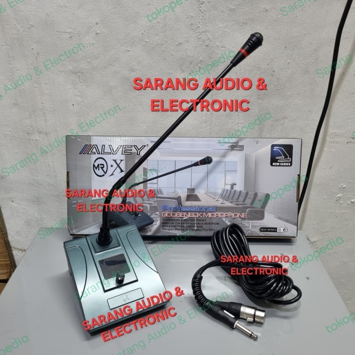 Jual Mic Meja Kabel ALVEY MRX Original Mic Mimbar Conference Mic Podium MRX | Shopee Indonesia