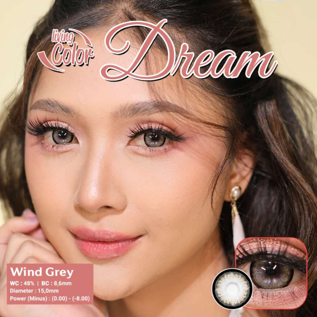 Jual Softlens Minus Living Color DREAM GREY (0.00 sd -6.00) Diameter ...