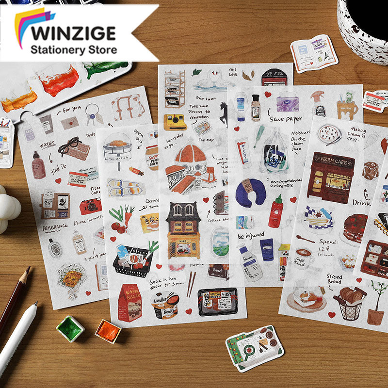 Jual Winzige Stiker Lucu Jurnal Scrapbook Sticker Aesthetic Korea ...