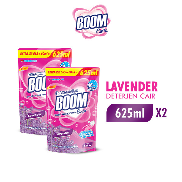 Jual Boom Cinta Deterjen Cair Lavender 565 + 60 Ml x2 | Shopee Indonesia