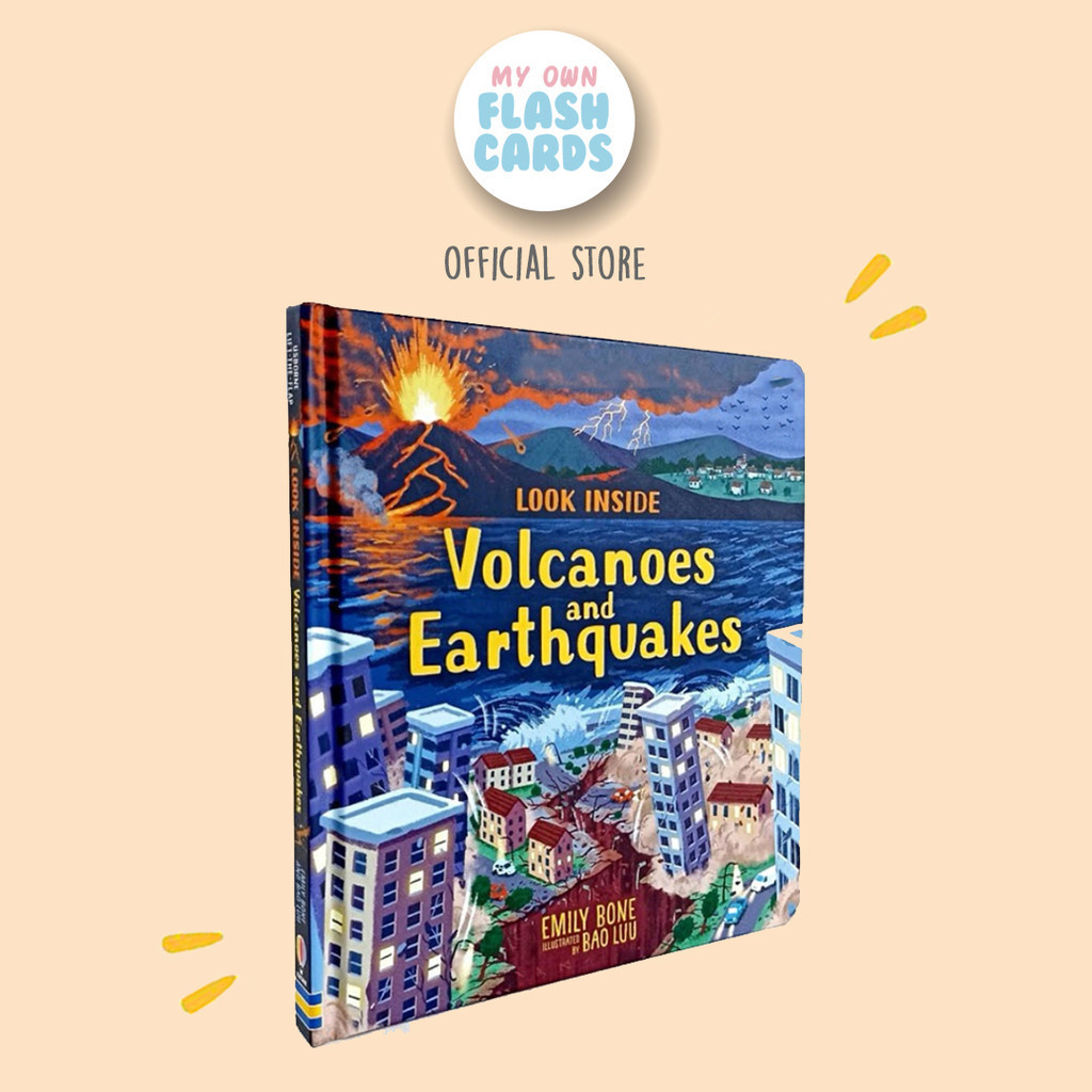 Jual Volcanoes and Earthquakes - Look Inside Board Book Children ...