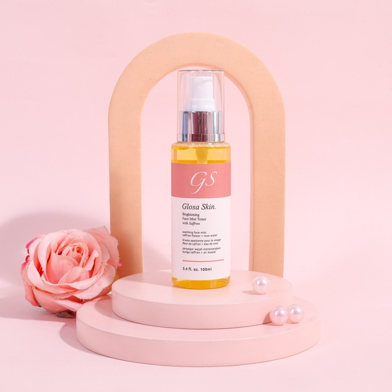 Jual GLOSA SKIN Brightening Face Mist Toner with Saffron | Shopee Indonesia