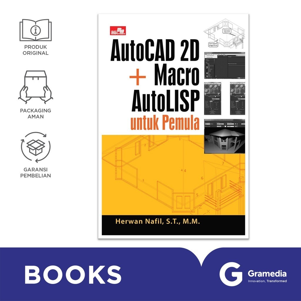 Jual Buku AutoCAD 2D & 3D + Macro AutoLISP untuk Pemula | Shopee Indonesia