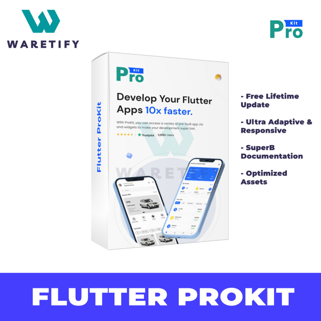 Jual ProKit Flutter Kit Mobile Template - Best Selling Flutter UI Kit Original | Shopee Indonesia
