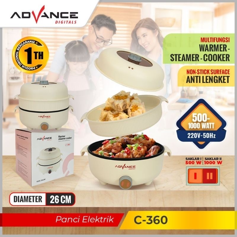 Jual Warmer Steamer Cooker / Panci Listrik Serbaguna C-360 Advance UG5 | Shopee Indonesia