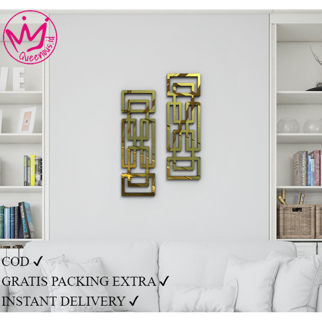 Jual Akrilik Hiasan Dinding/Dekorasi Dinding Minimalis Hiasan Dinding ...