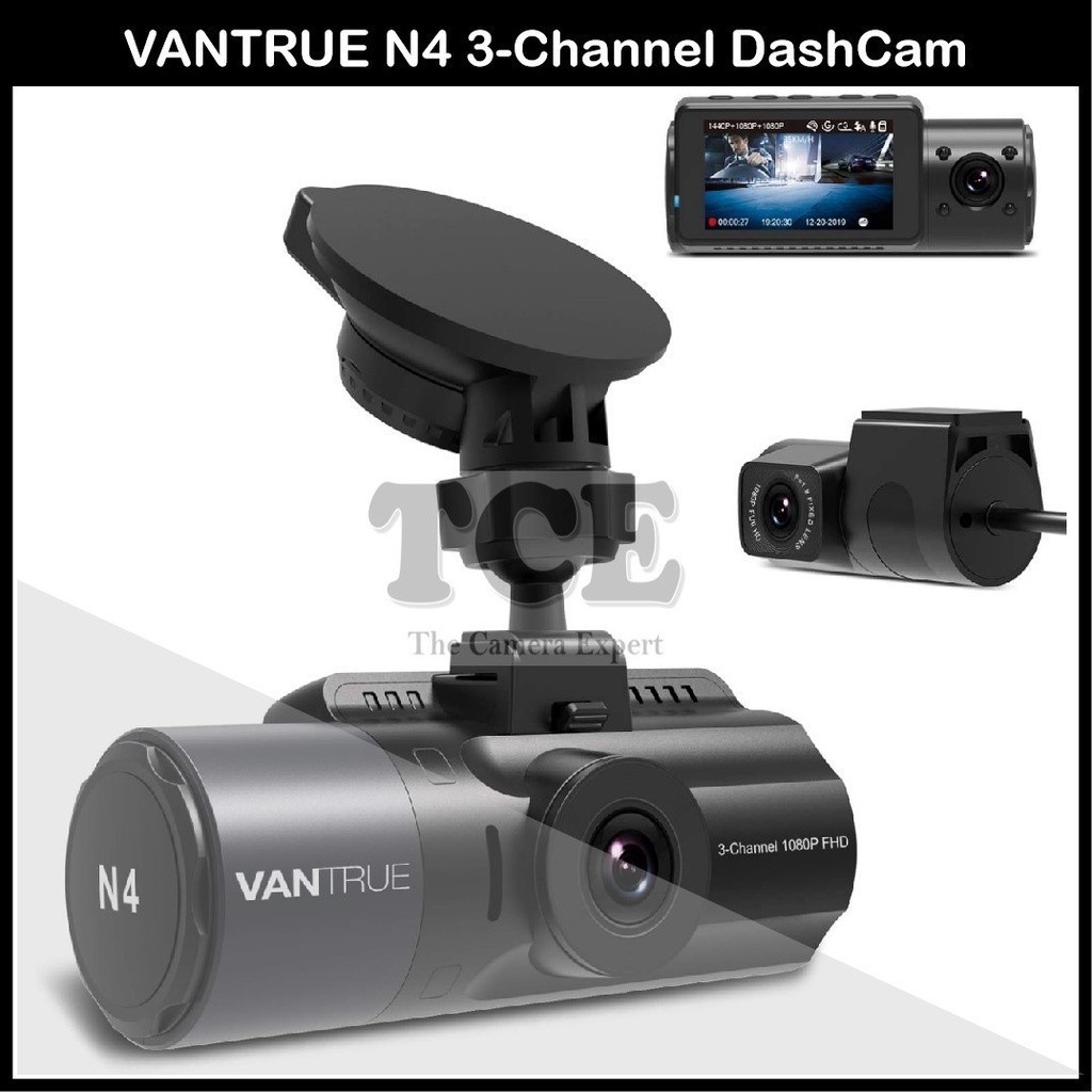 Jual VANTRUE N4 3-Channel DashCam Night Vision Parking Mode Dash Camera | Shopee Indonesia