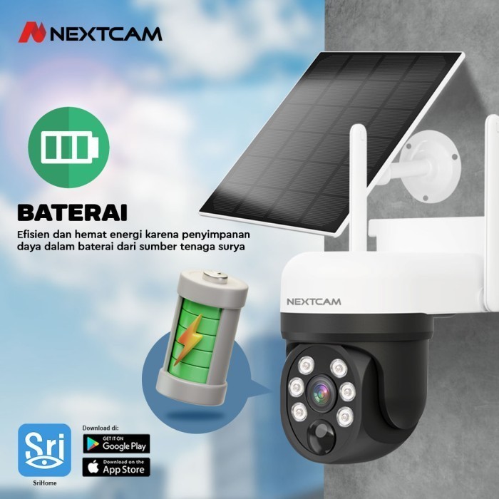 Jual NEXTCAM Kamera cctv Wireless Wifi Outdoor Tanpa listrik Solar ...