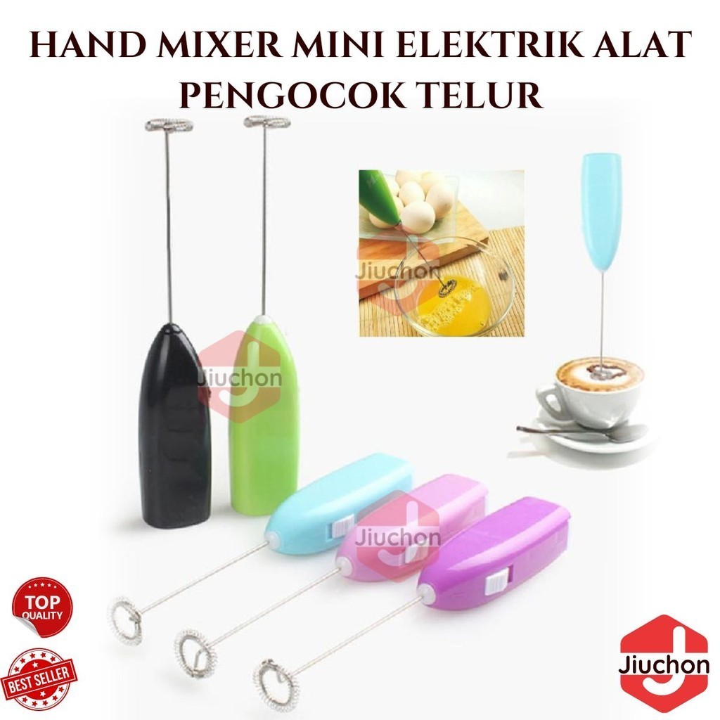 Jual JIUCHON HAND MIXER MINI ELEKTRIK ALAT PENGOCOK TELUR PENGADUK ...