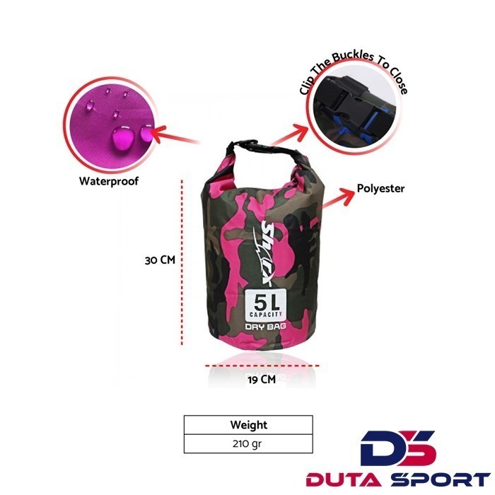 Jual Dry Bag 5L Waterproof Tas Renang Ransel SHORX Original | Shopee Indonesia