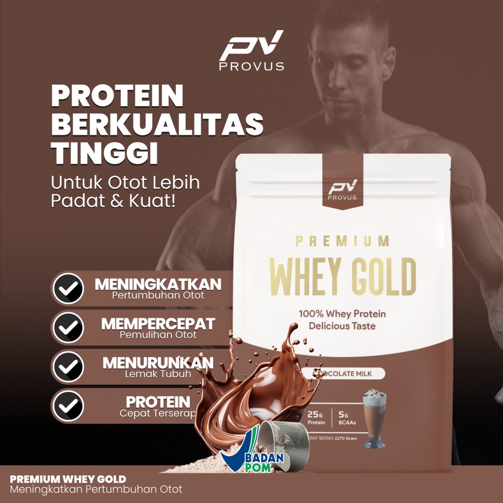 Jual Provus Premium Whey Gold 5 Lbs Protein | Shopee Indonesia