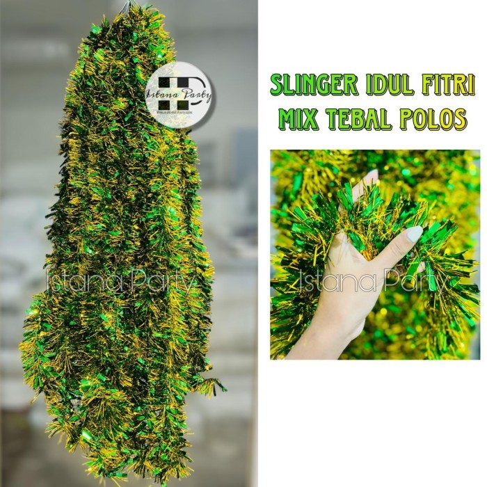 Jual Slinger Idul Fitri Lebaran / Tinsel Dekorasi Parcel Idul Fitri Mix Tebal Polos | Shopee ...