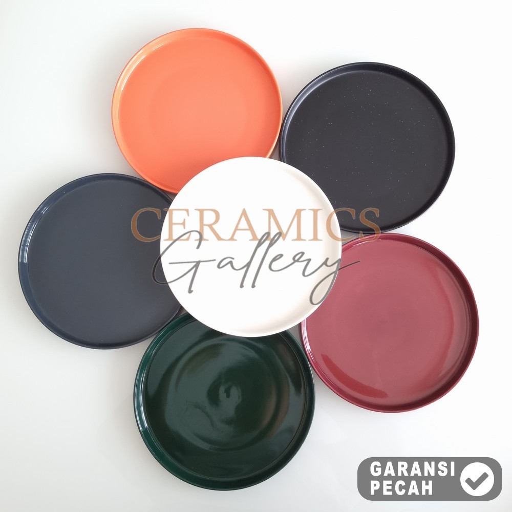 Jual WINSTON 1pcs Piring Pizza Keramik 8.25in WARNA Piring Pasta Piring ...