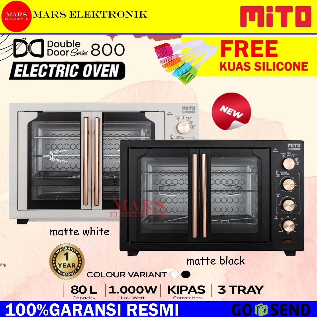 Jual OVEN MITO DOUBLE DOOR MO800 - 80 LITER - GARANSI RESMI - 4 KNOP ...