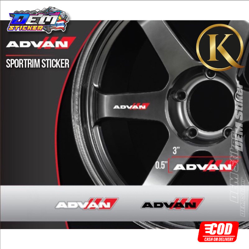 Jual Stiker Velg / Velk Advan Racing | Shopee Indonesia