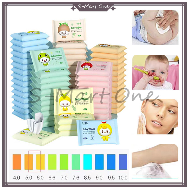 Jual Tisu Basah Mini Karakter 1 Pack Isi 8 Pcs / Tisu Travel/Wet wipes ...