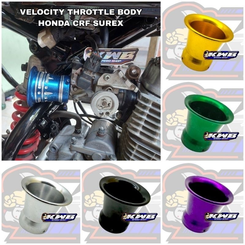 Jual Velocity throttle body TB standar honda crf surex corong tb ...