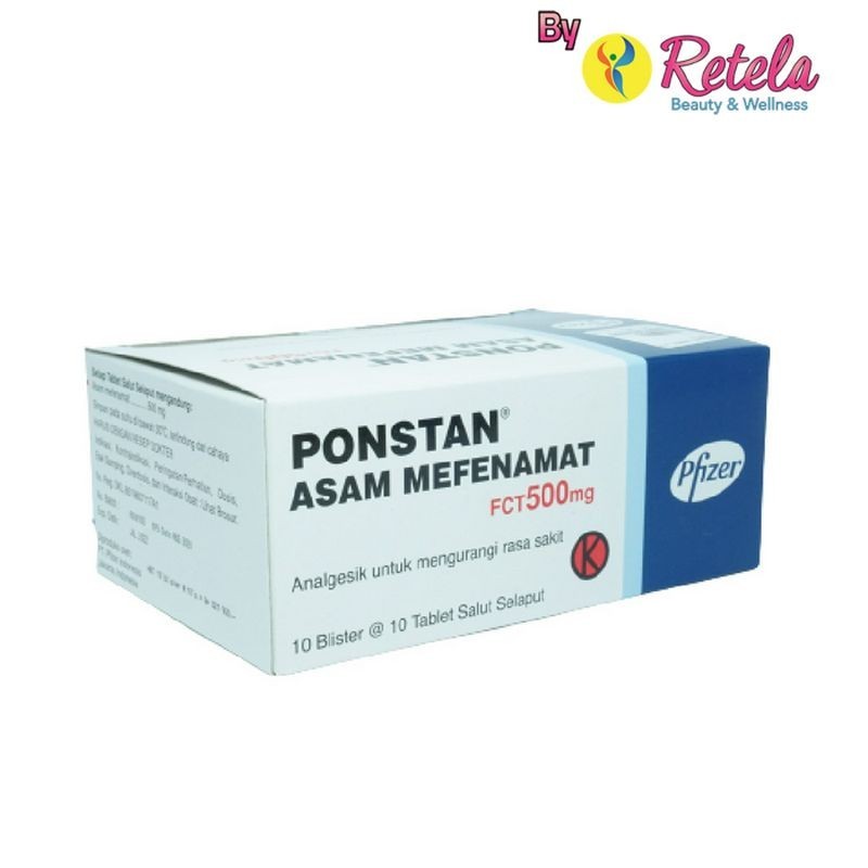 Jual PONSTAN 500MG 1 STRIP 10 TABLET | Shopee Indonesia