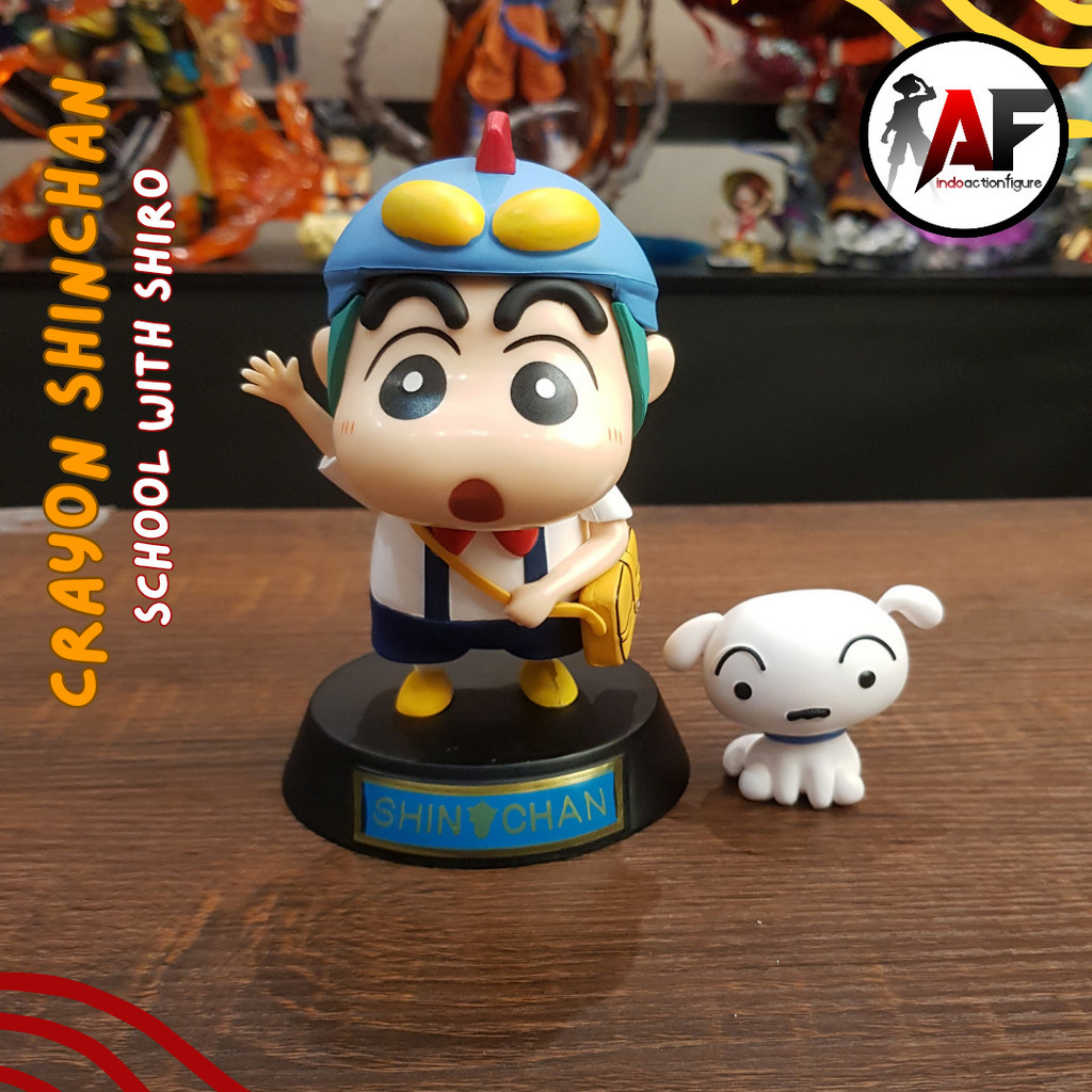 Jual Action Figure Crayon Shinchan with Shiro | Shopee Indonesia