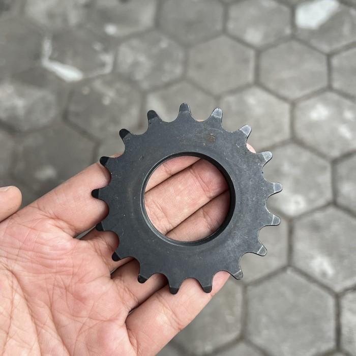 Jual COG FIXIE 17T BESI HITAM KUAT BAWAAN VUELTA DRAT THREADED 17 T ...