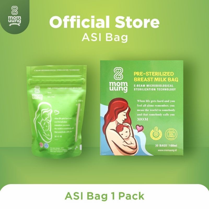 Jual Mom Uung Baby Kantong ASI 100ml ASI BAG / Pre-sterilized Breast Milk Bag - Isi 30 bag | 100 ...