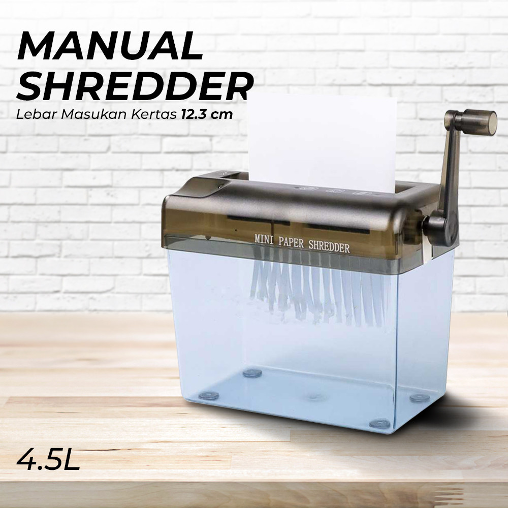 Jual Alat Penghancur Kertas Manual CD Card Paper Shredder Desain Ukuran ...