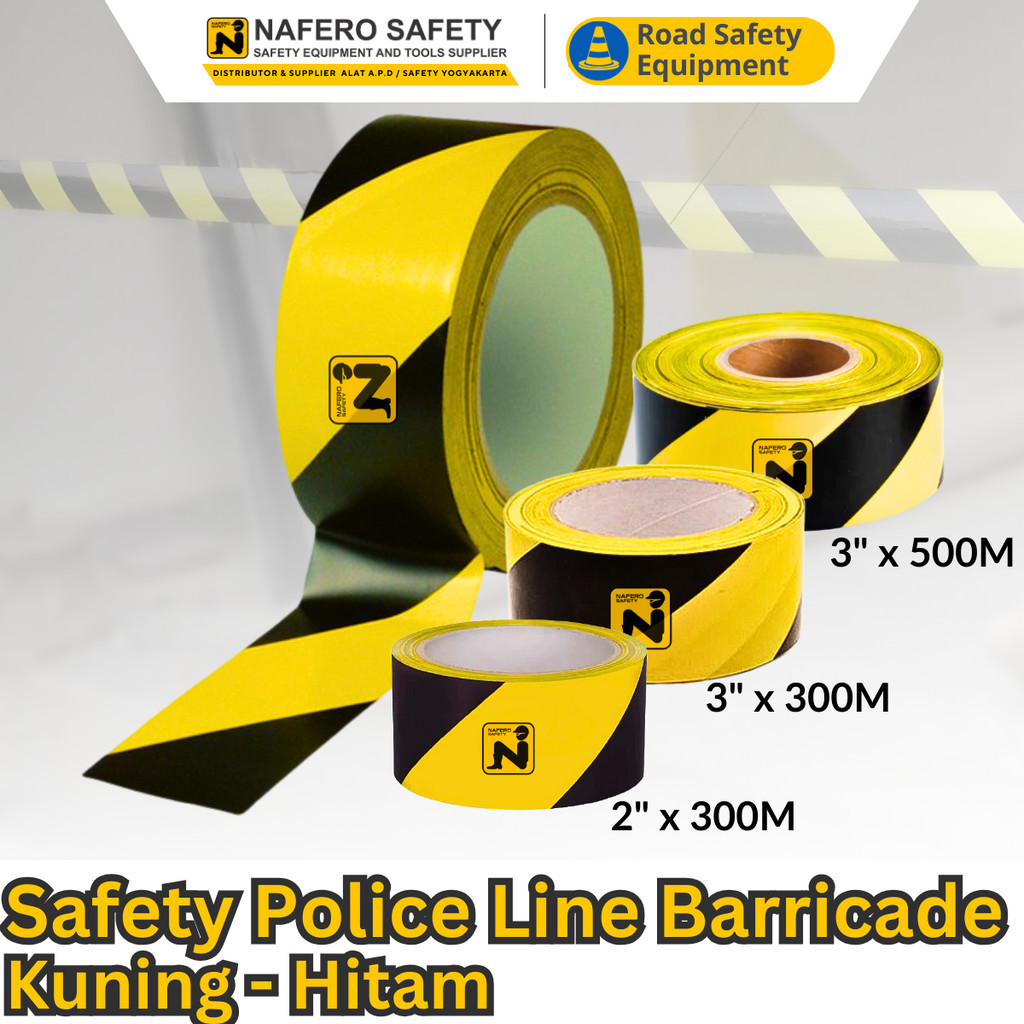 Jual Safety Line / Barricade Line / Police Line / Garis Polisi 2" x 300 ...