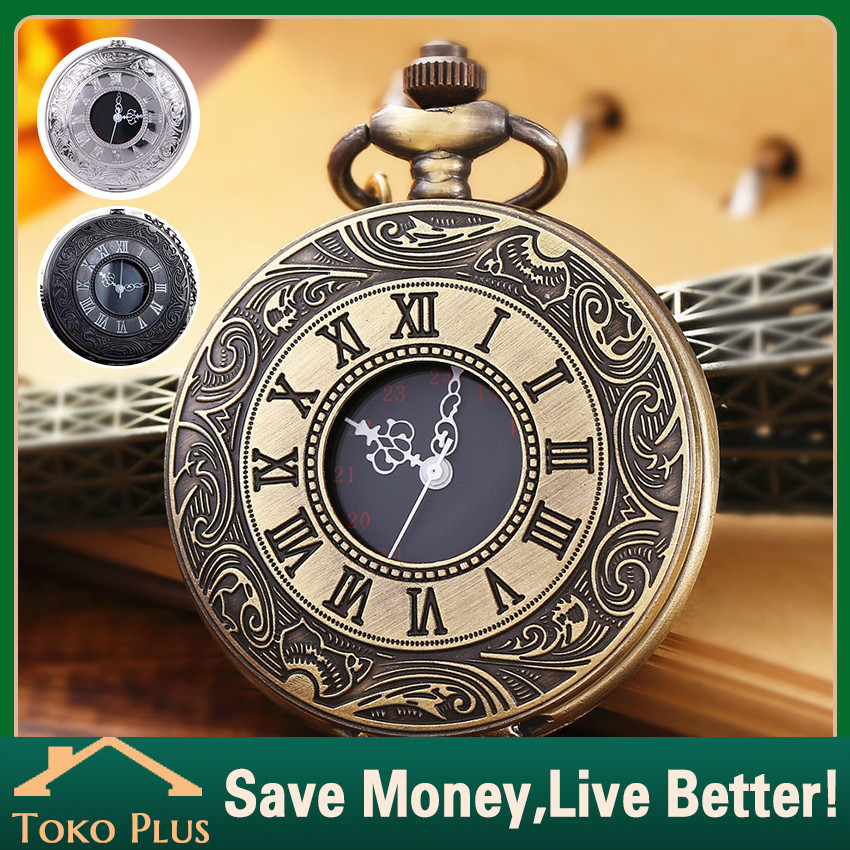 Jual Jam Tangan Unik Saku Vintage Jam Saku Gantung Vintage Pocket Watch ...
