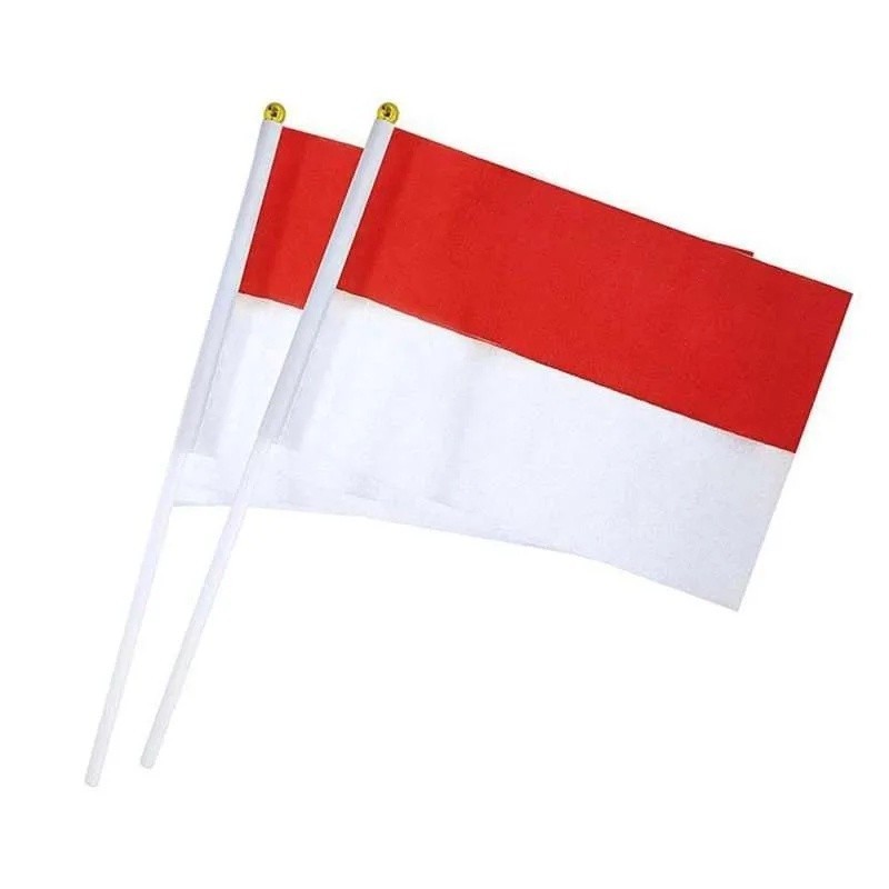 Jual (HASANS PARTY)[100 Set] Bendera Tangan Indonesia / Bendera Merah ...