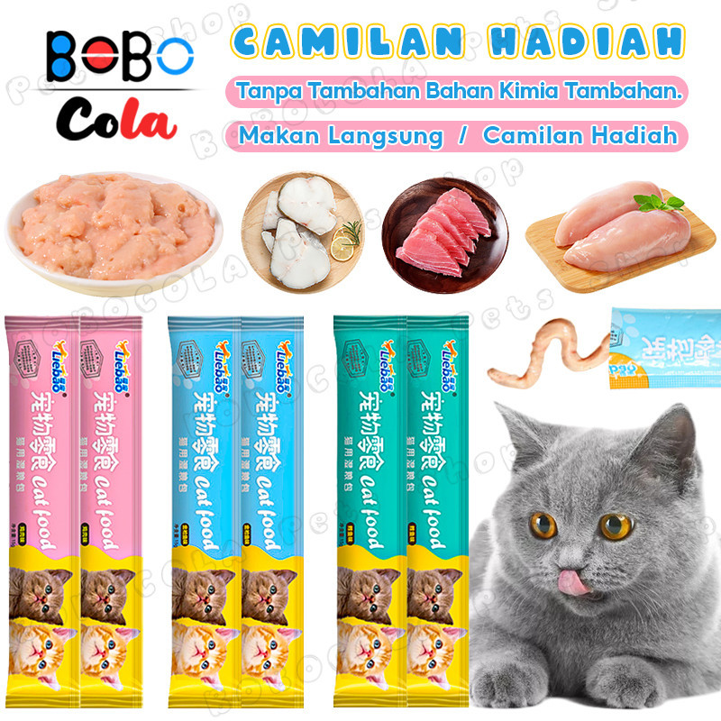 Jual Liebao Cemilan Kucing Snack Kucing 15g penggemuk bergizi Cat Food ...