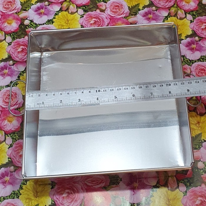 Jual Loyang kue segi 10 inch besar (21.5cm) talam kue lapis segiempat ...