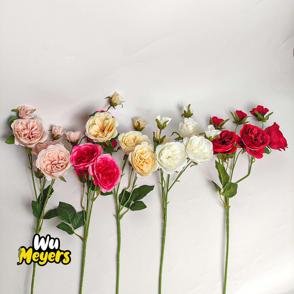 Jual WM BUNGA PEONY CABANG 3 ARTIFICIAL TANGKAI PANJANG - HIASAN ...