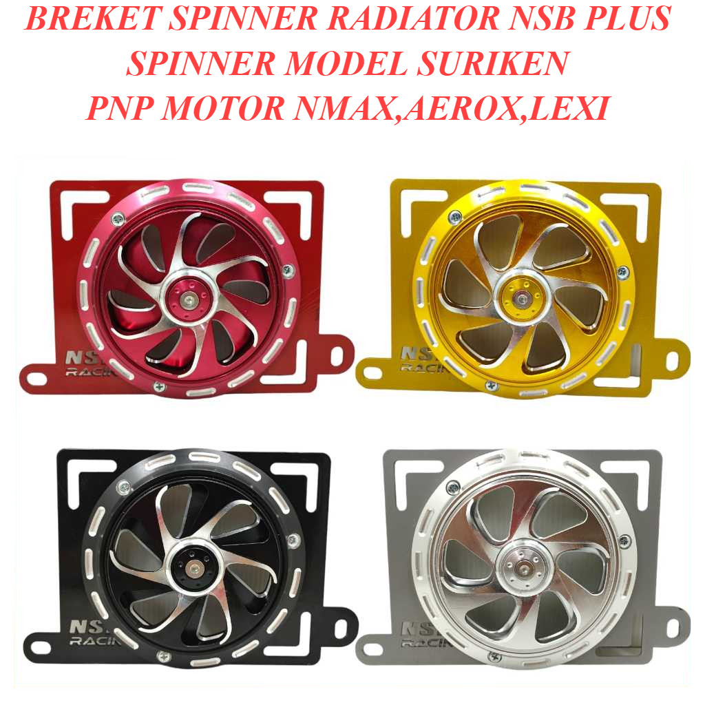 Jual Breket Spinner Radiator NSB Set Spinner Model Suriken Free baut ...