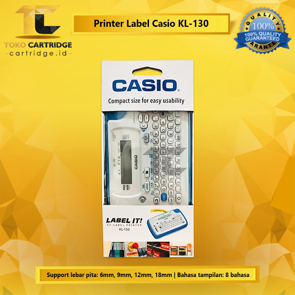 Jual Label Printer Casio KL-130 Label Maker Mesin Labeling Printer Casio KL 130 Bergaransi Resmi ...