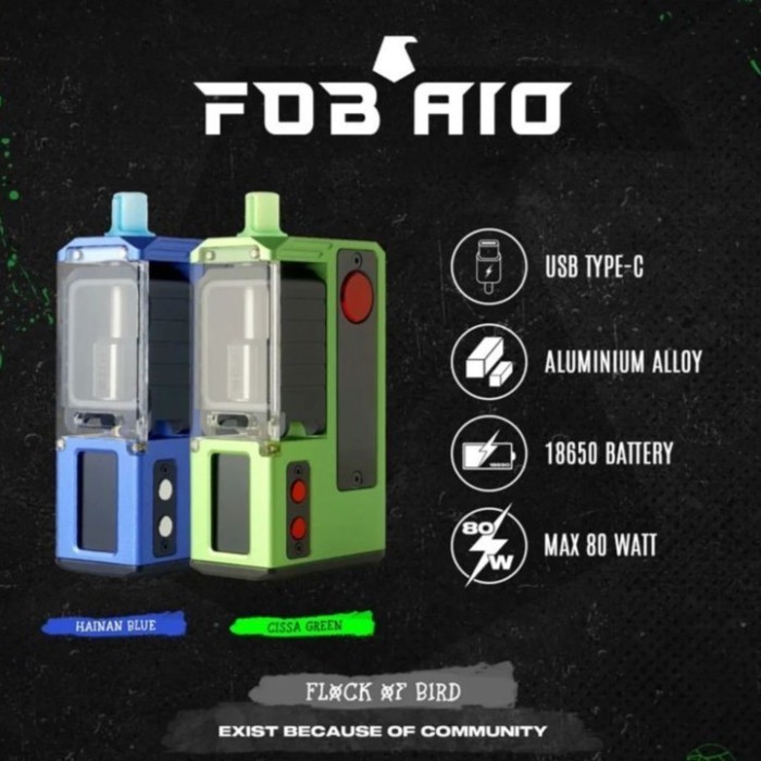 Jual Advken Fob AIO 80W 18650 AIO Kit Authentic by Advken x Vape Han ...