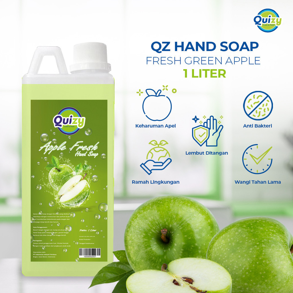 Jual Quizy Hand Soap Apple 1L | Shopee Indonesia