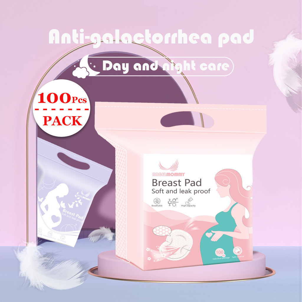 Jual 100PCS Bernapas Katun Mama Pad 3D Disposable Cotton Pad Breastpads Breast pad for Maternity ...