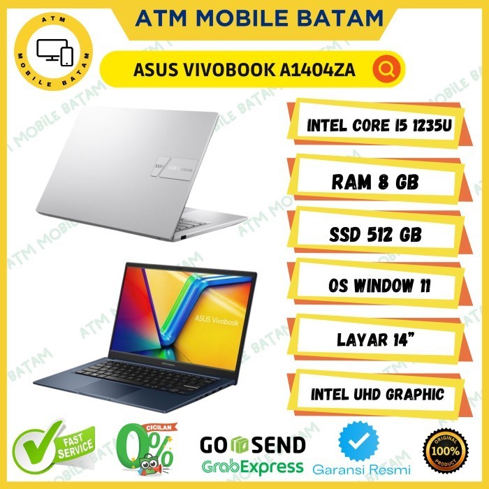 Jual Asus Vivobook 14 A1404ZA-VIPS551/VIPS552 i5-1235U 8GB 512GB 14 ...