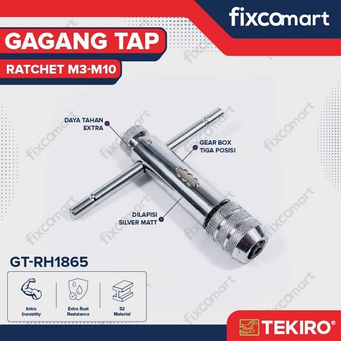 Jual TEKIRO Handle Tap Ratchet M3-M10 - GAGANG TAP RATCHET M3-M10 | Shopee Indonesia