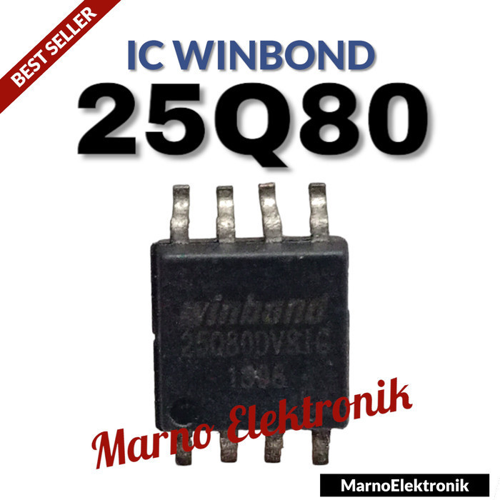 Jual IC WINBOND 25Q80 IC EPROM FLASH SPI 25Q80DVSIG IC MEMORY 25Q80 -BB12 | Shopee Indonesia
