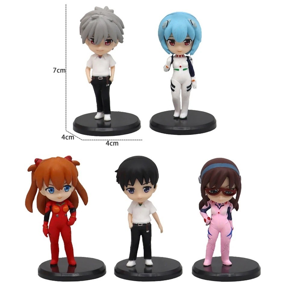 Jual 7CM Anime Evangelion Anime Action Figure Model Doll Ayanami Rei ...