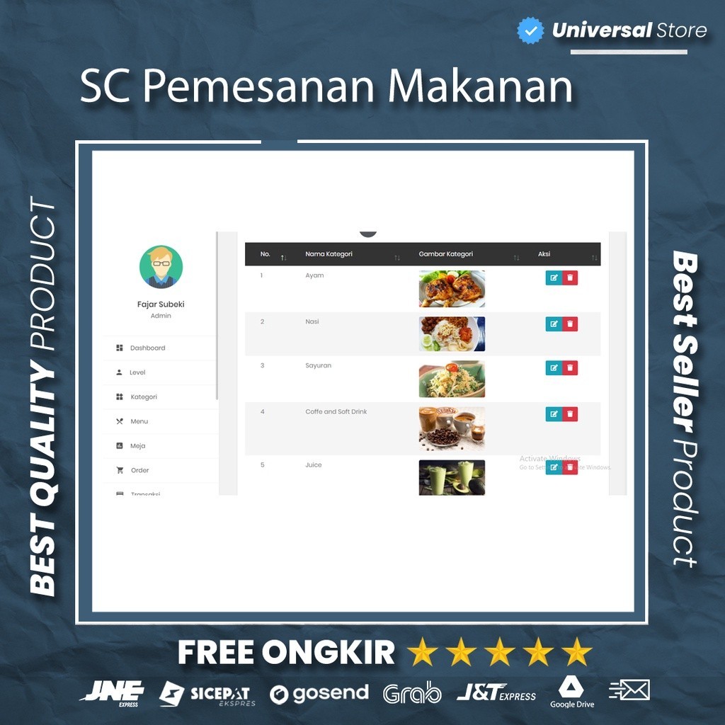 Jual Aplikasi Source Code SC Pemesanan Makanan dan Sayuran APK Android ...